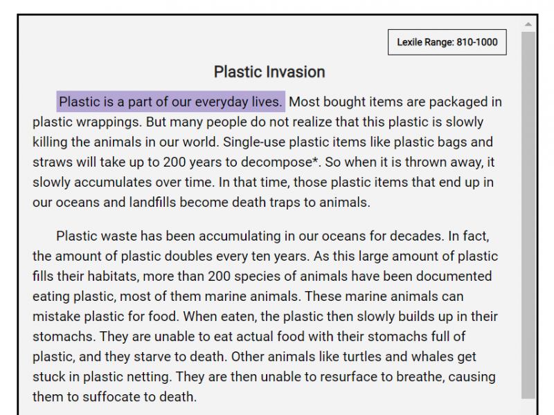 Lexile-Aligned Passages – Afficient Academy Blog